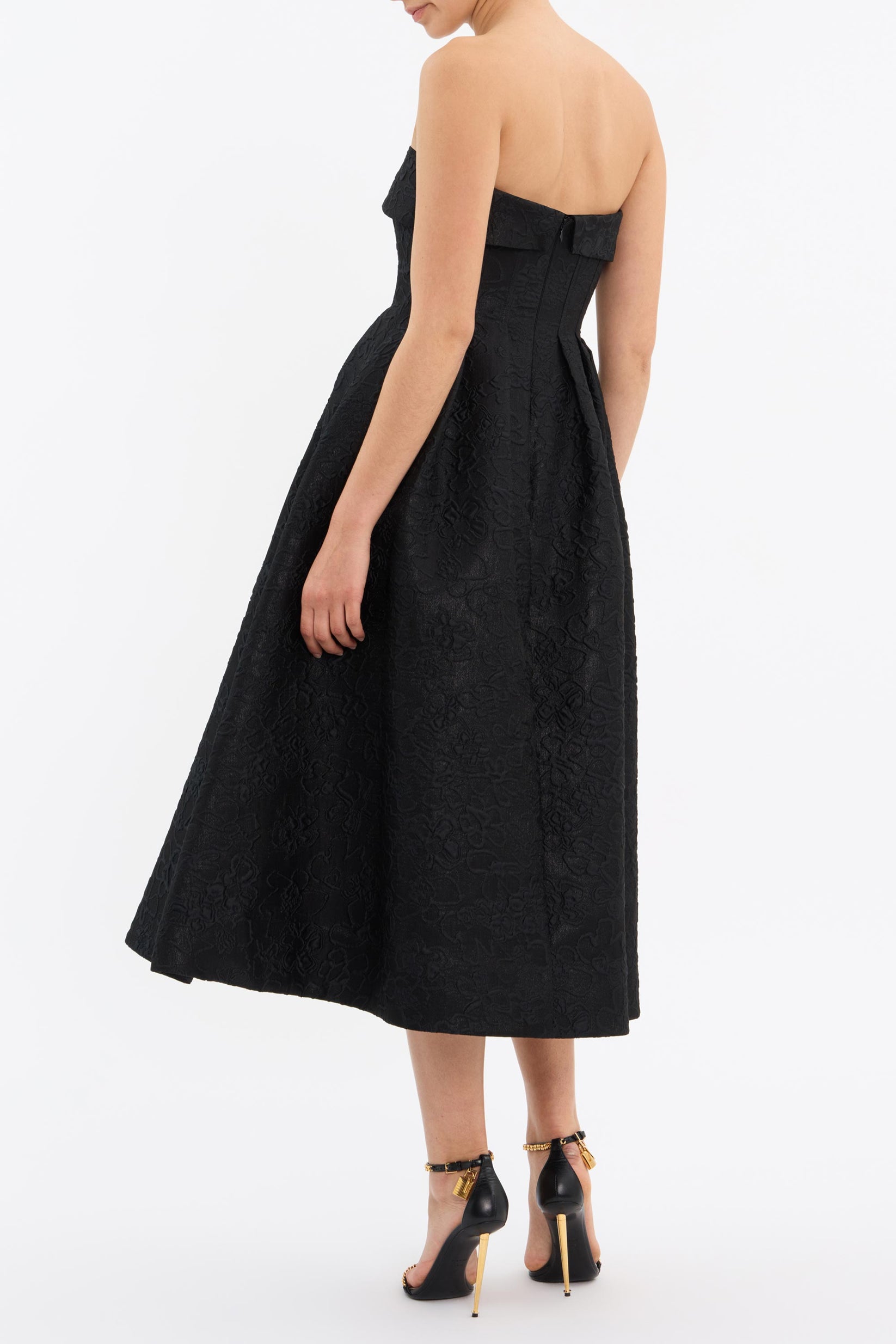 Esther Midi Dress Black – Rebecca Vallance