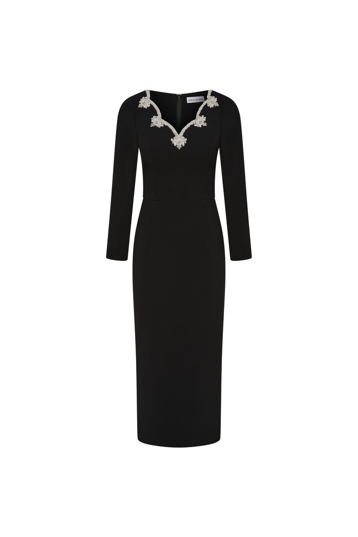 Harlynn Long Sleeve Midi Dress – Rebecca Vallance