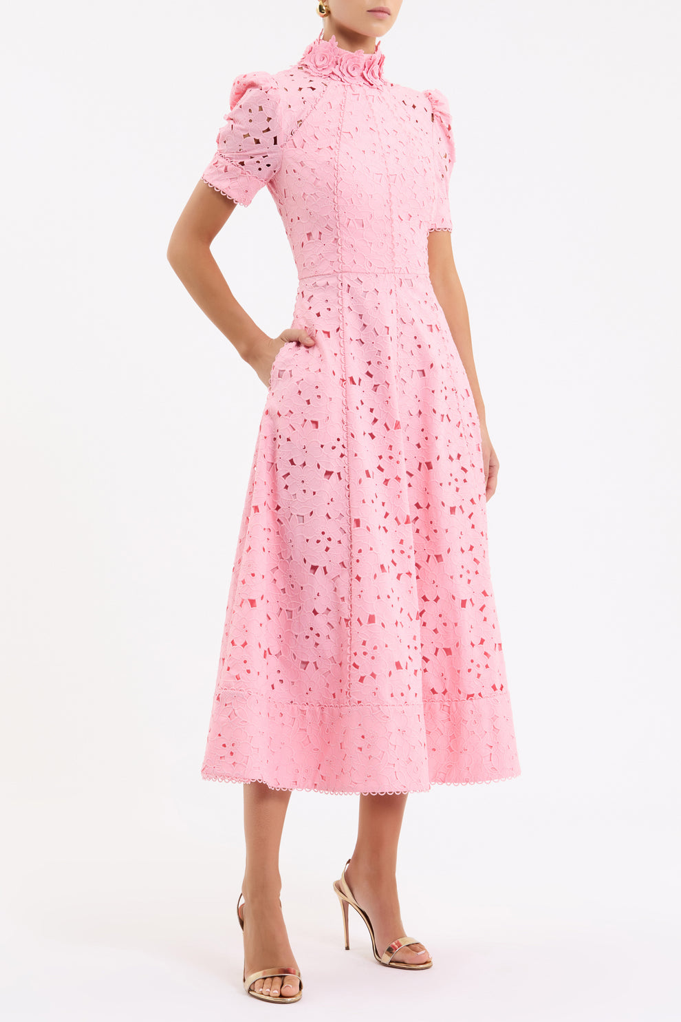 Kitsu Short Sleeve Midi Dress – Rebecca Vallance