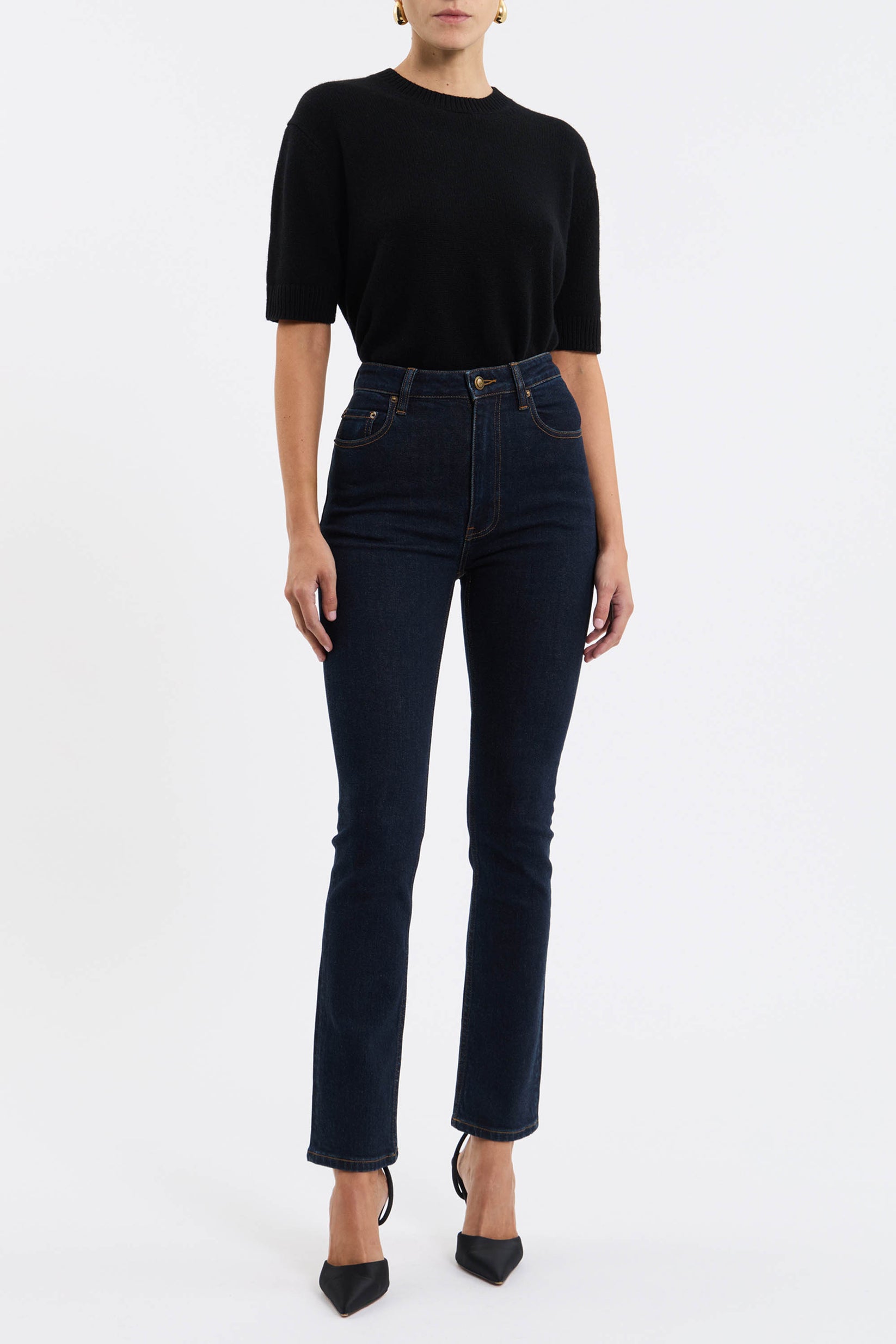 Naomie Straight Leg Jean Indigo Denim – Rebecca Vallance