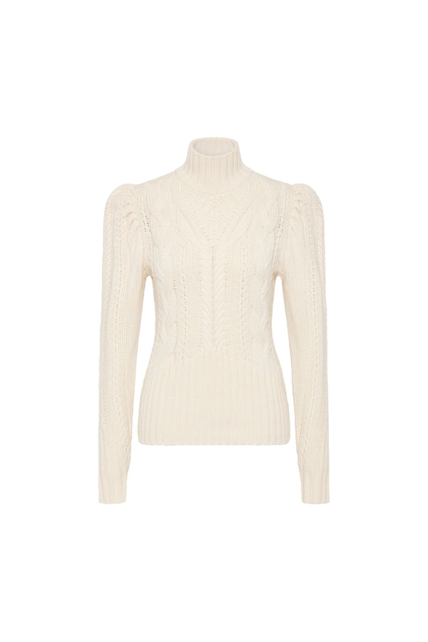 Valley Knit Jumper Ivory Beige – Rebecca Vallance