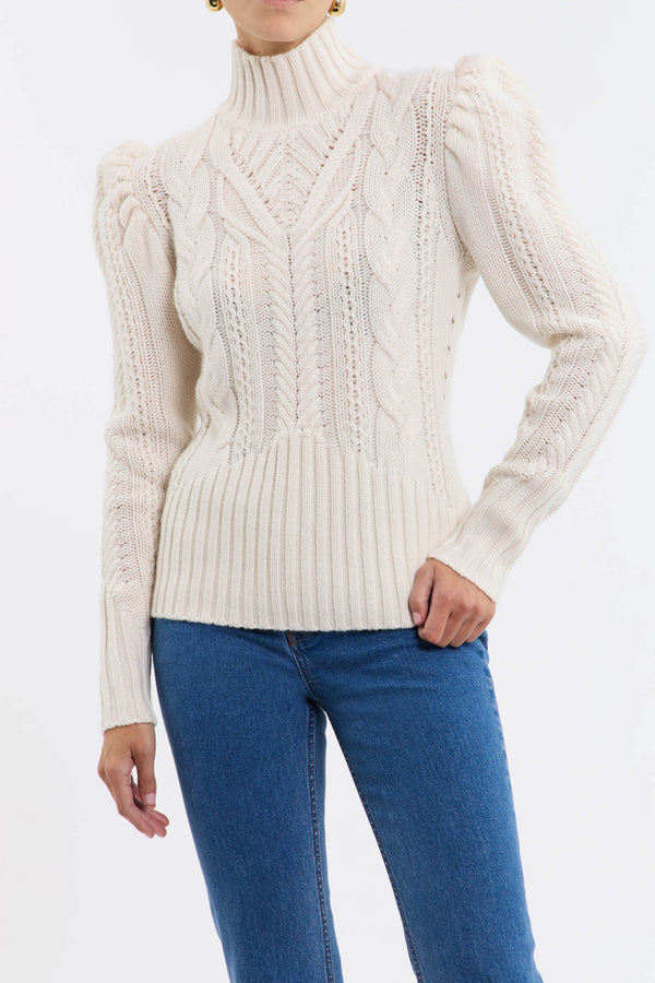 Valley Knit Jumper Ivory Beige – Rebecca Vallance
